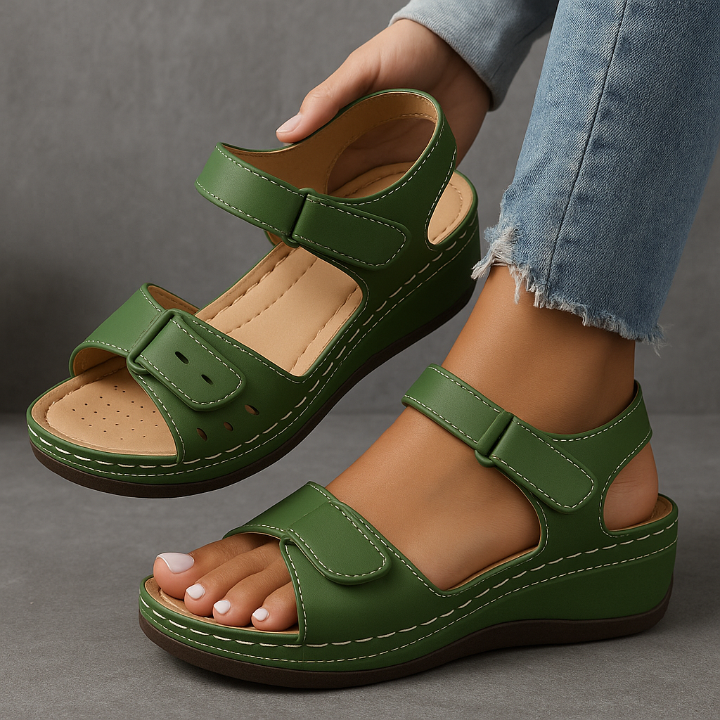 Netta | Orthopedic Wedge Sandals – Anna New York